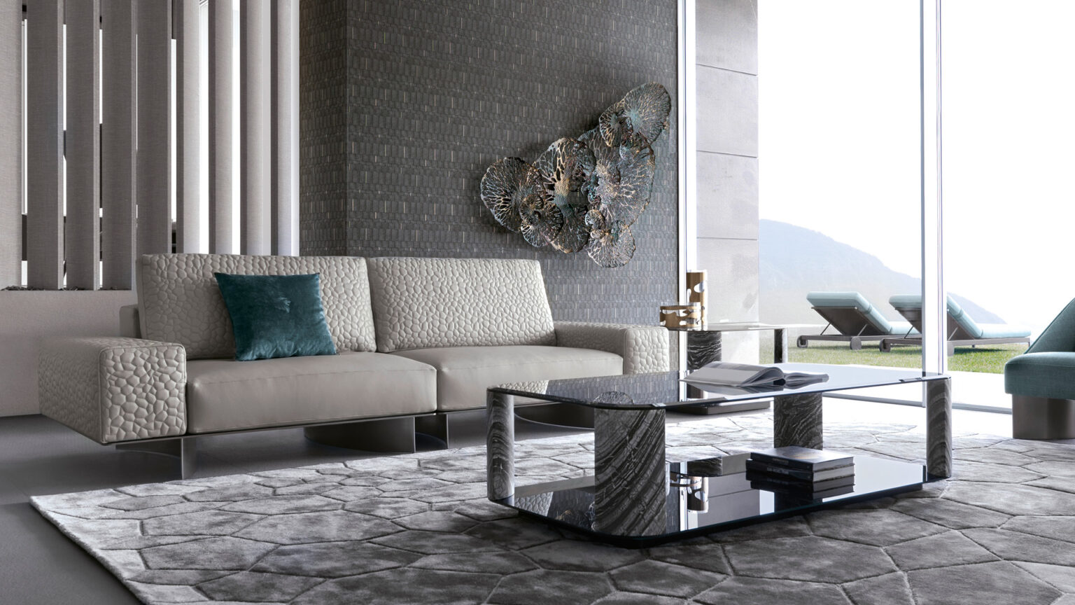 Mirage coral leaves sculpture - giorgio collection