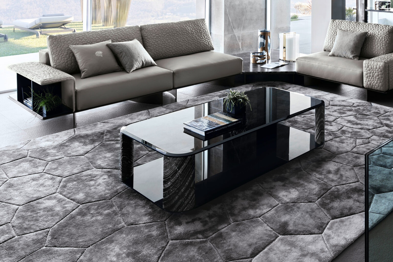 Mirage Rectangular Cocktail Table | Giorgio Collection