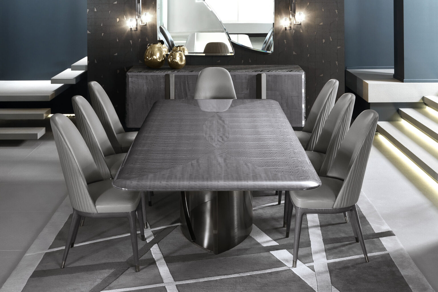Mirage rectangular table - giorgio collection