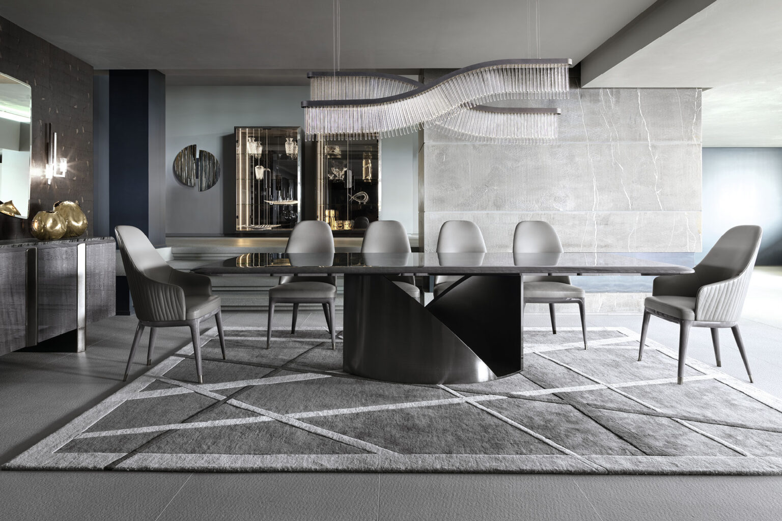 Mirage rectangular table - giorgio collection