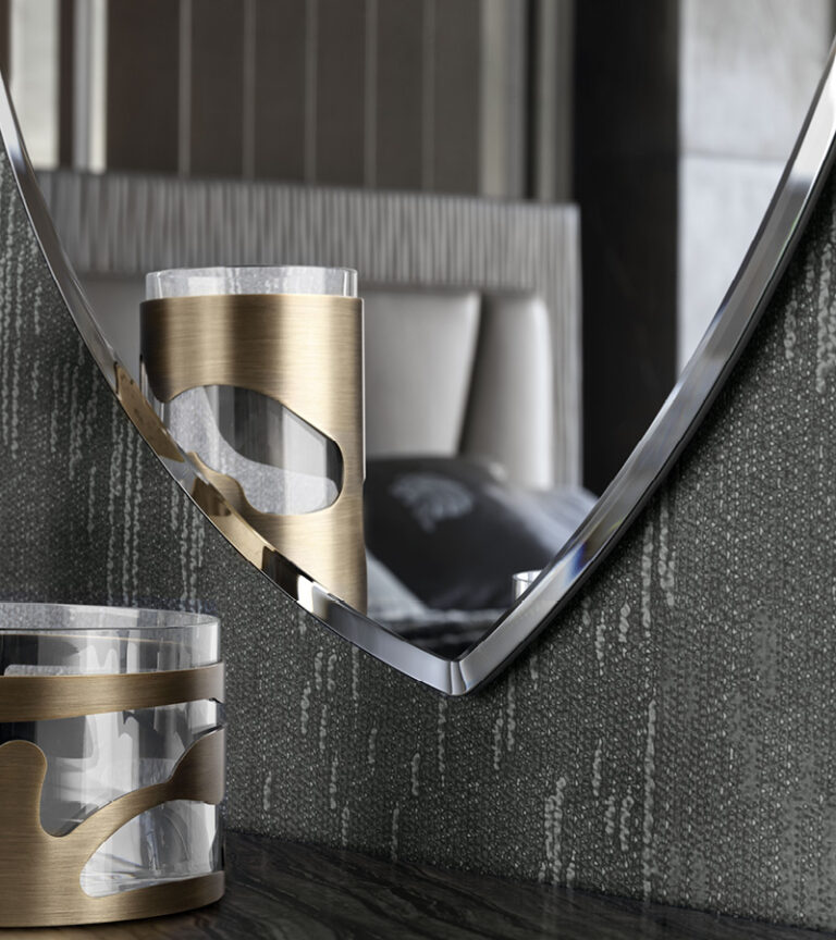 Mirage round mirror - giorgio collection