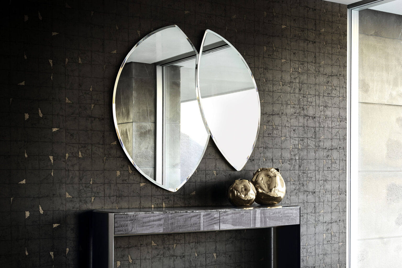 Mirage round mirror - giorgio collection