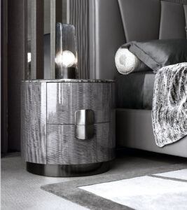 Mirage round night table - giorgio collection