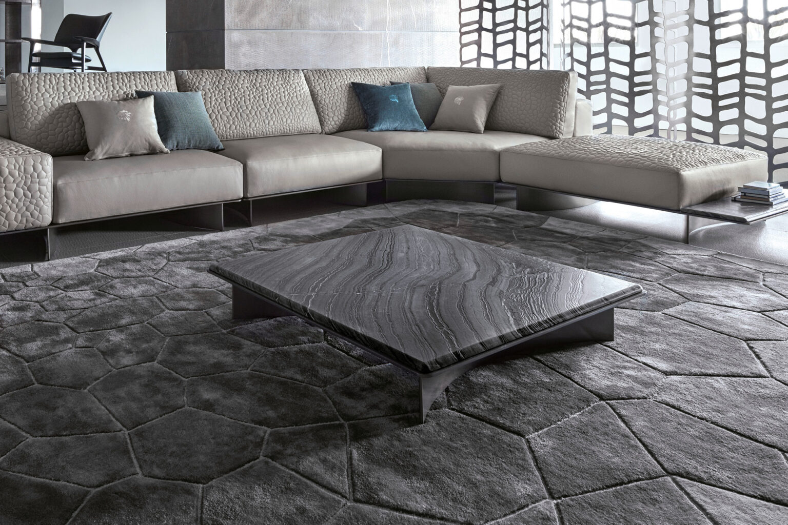 Mirage Square Marble Cocktail Table | Giorgio Collection