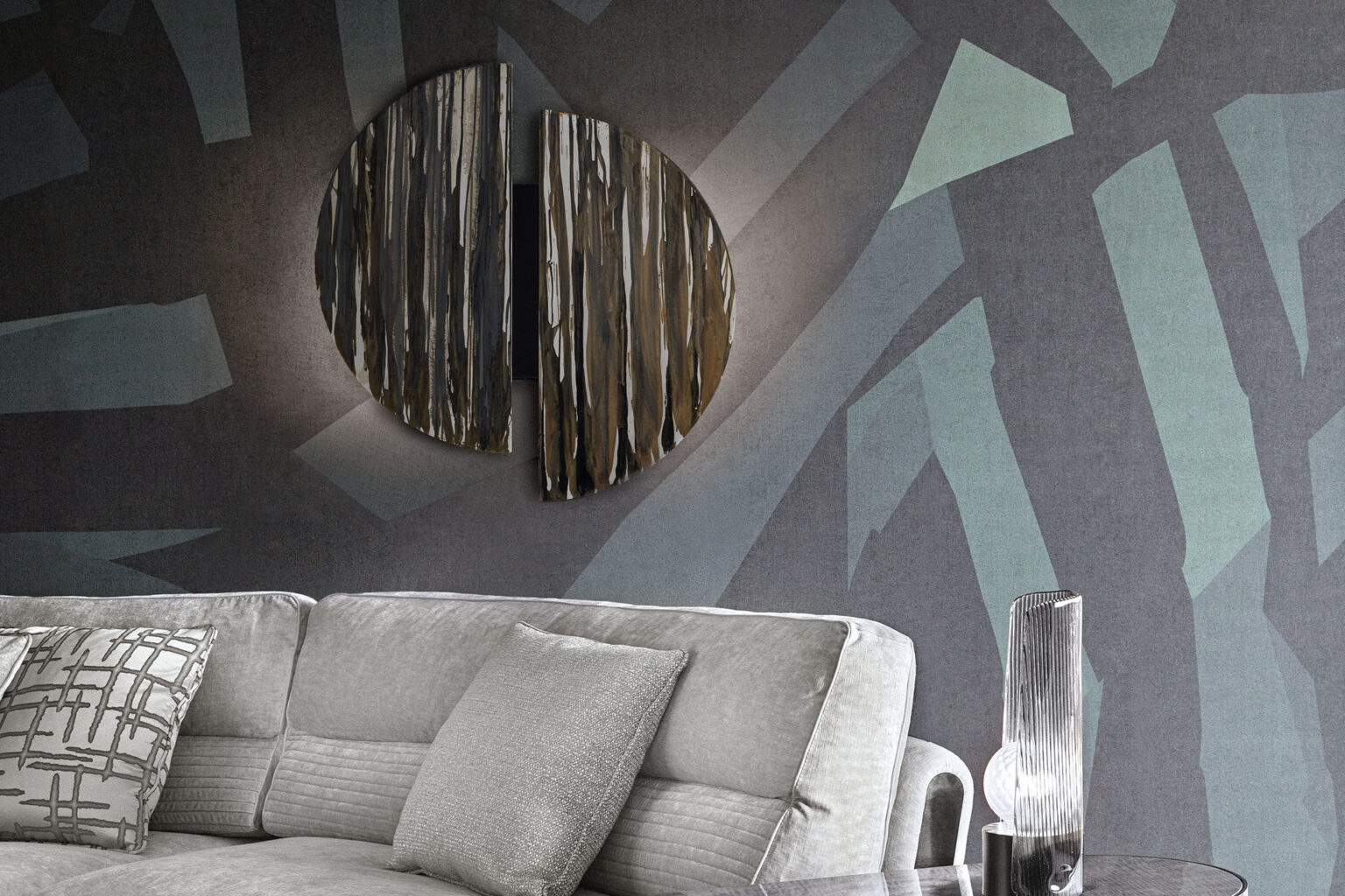 Mirage yves round painting - giorgio collection