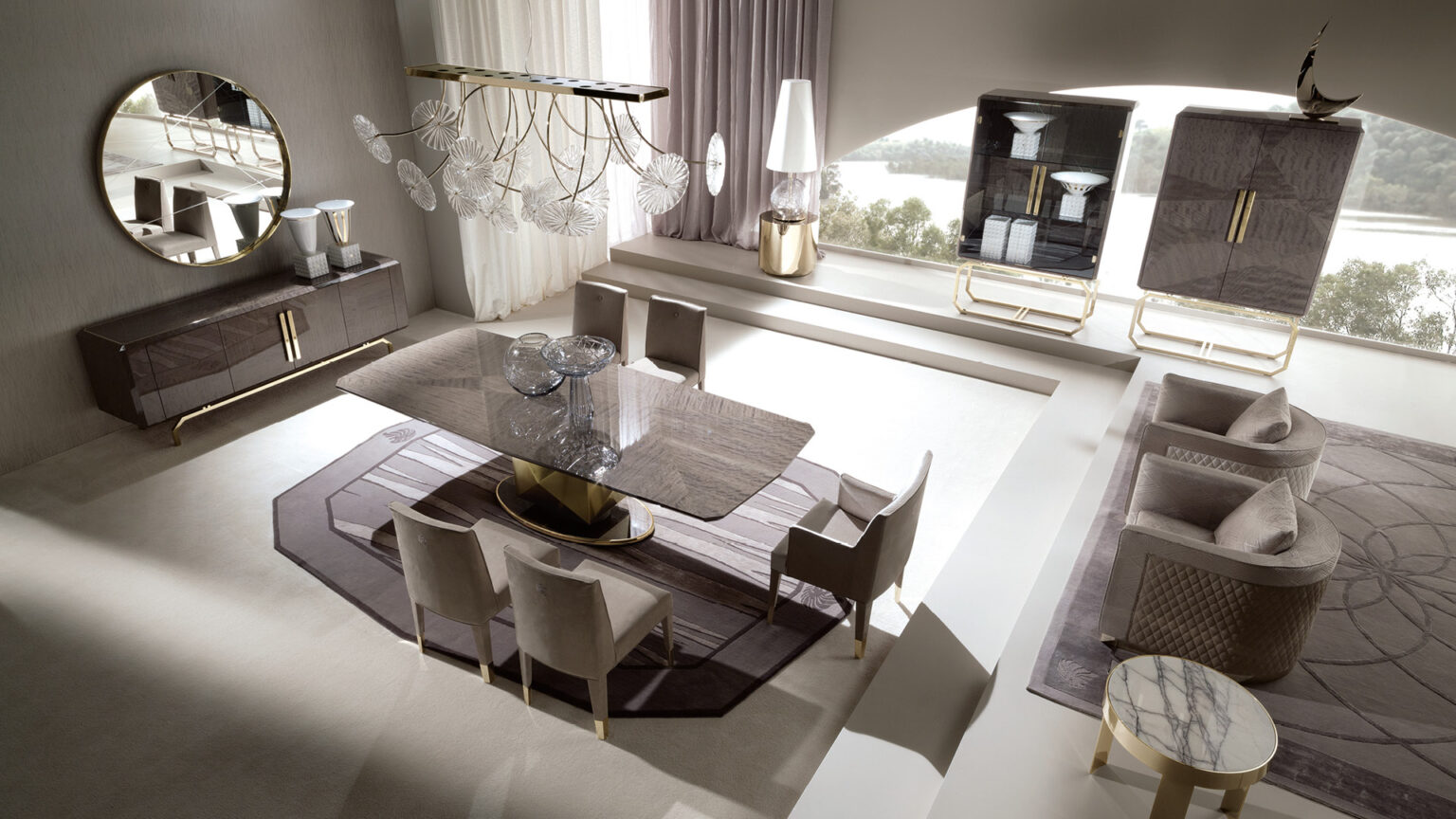 Charisma rectangular table - giorgio collection