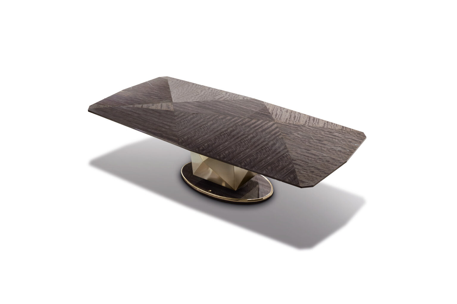 Infinity rectangular table metal base - giorgio collection