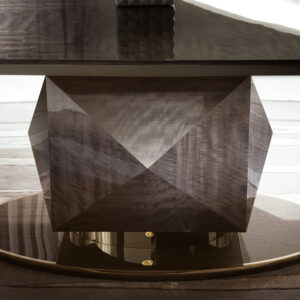 Infinity rectangular table wooden base - giorgio collection