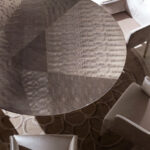 Infinity round table metal base - giorgio collection