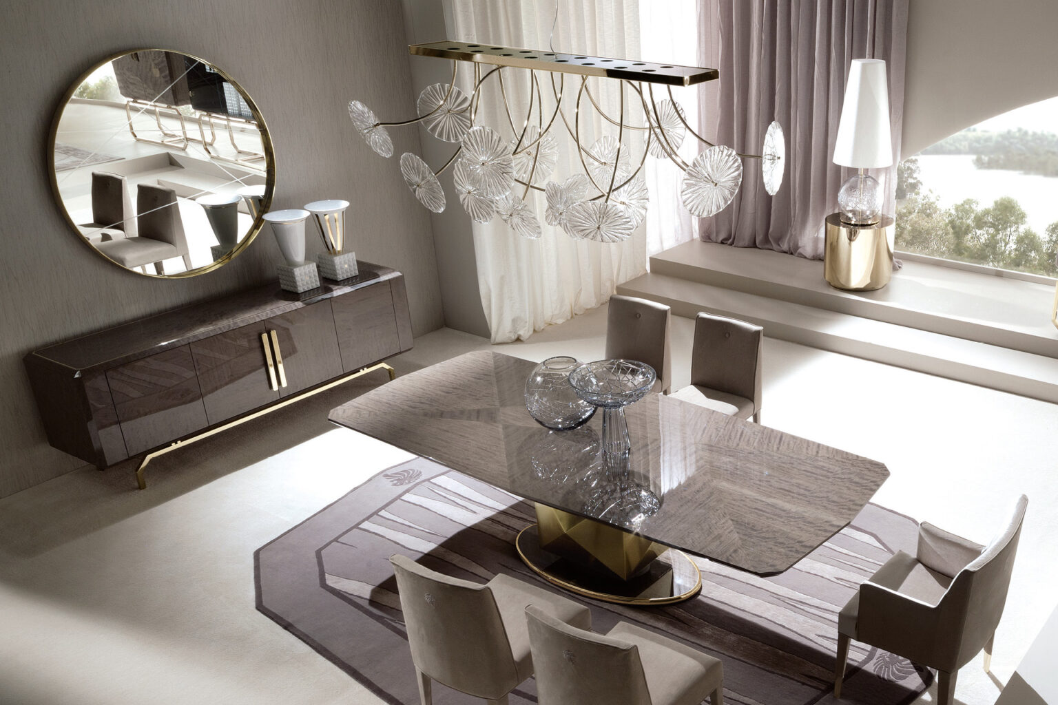 Infinity round mirror - giorgio collection