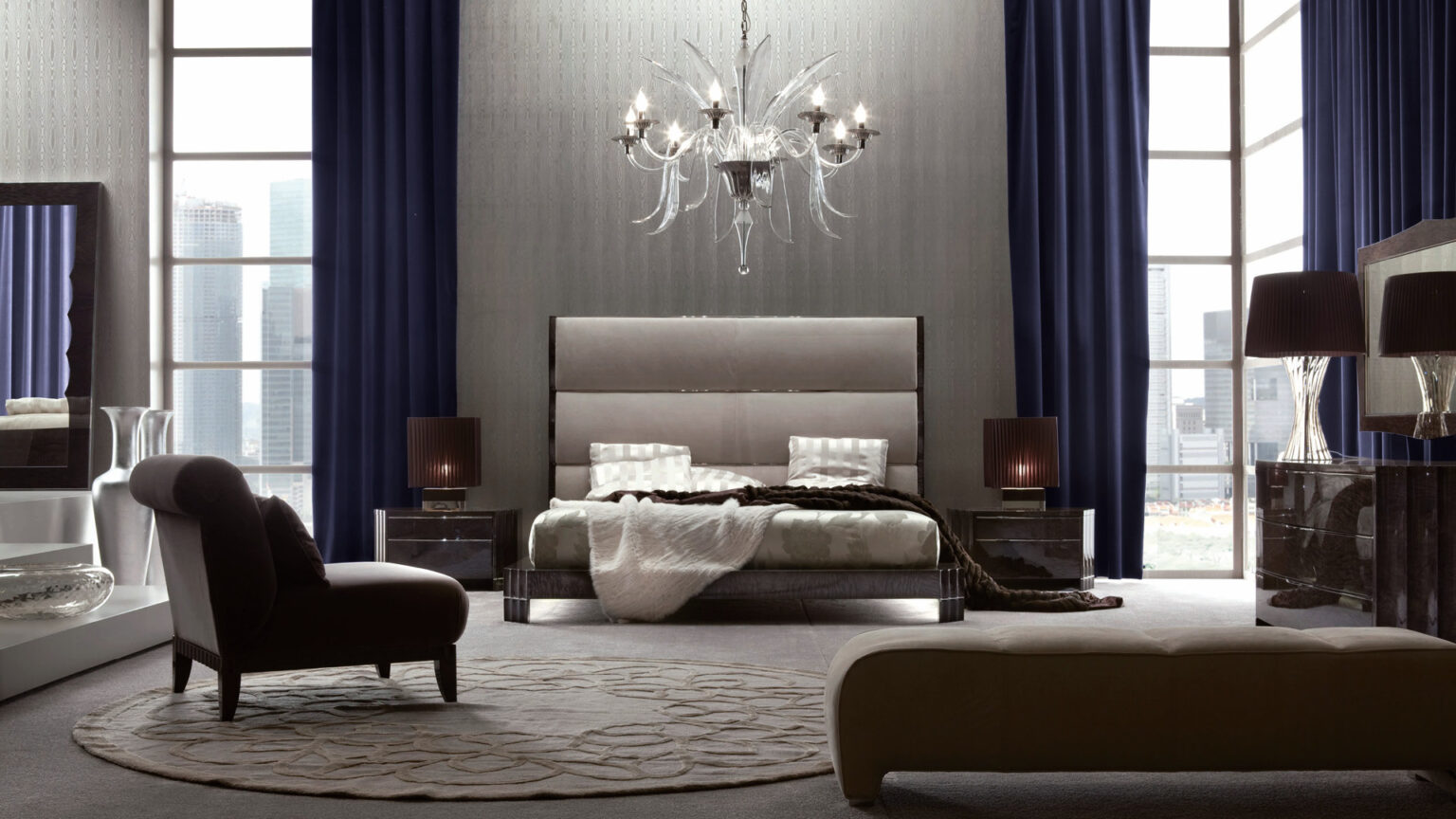 Infinity rectangular table metal base - giorgio collection