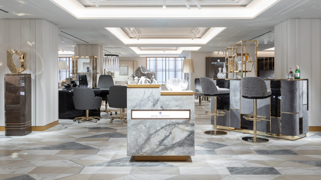Harrods Showroom - giorgio collection