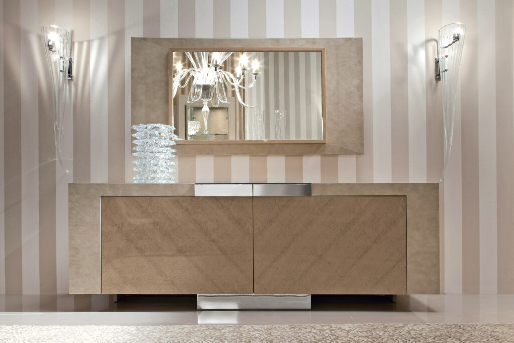 Sunrise leather mirror without light - giorgio collection