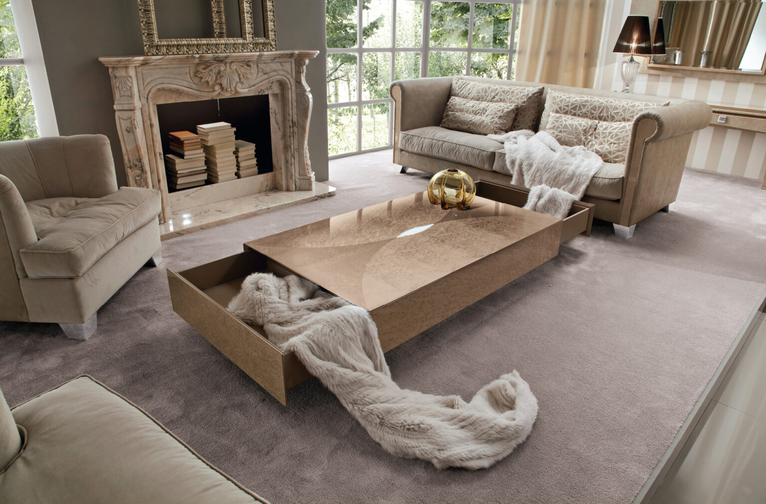 Sunrise Rectangular Cocktail Table | Giorgio Collection