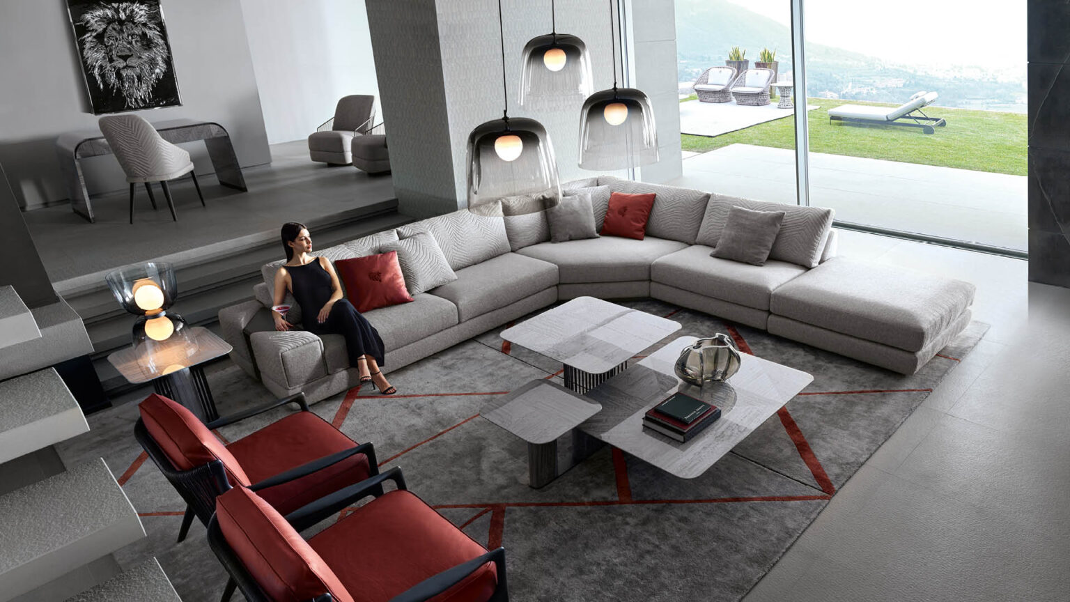 Moonlight rectangular table - giorgio collection