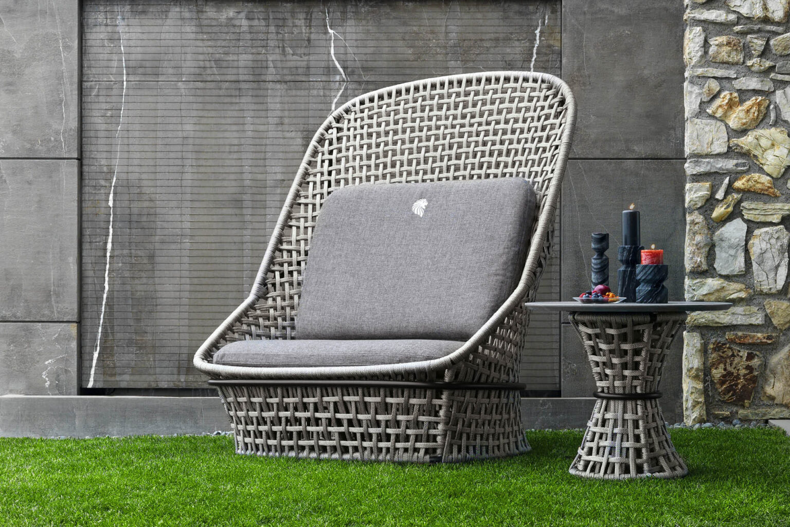 Dune high back occasional chair - giorgio collection