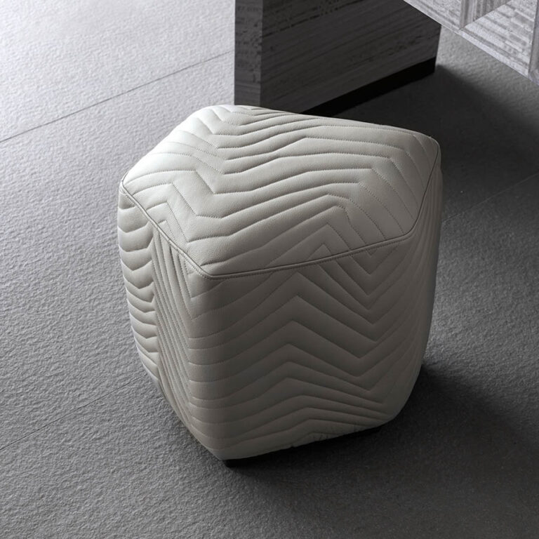 Moonlight ottoman for vanity desk - giorgio collection