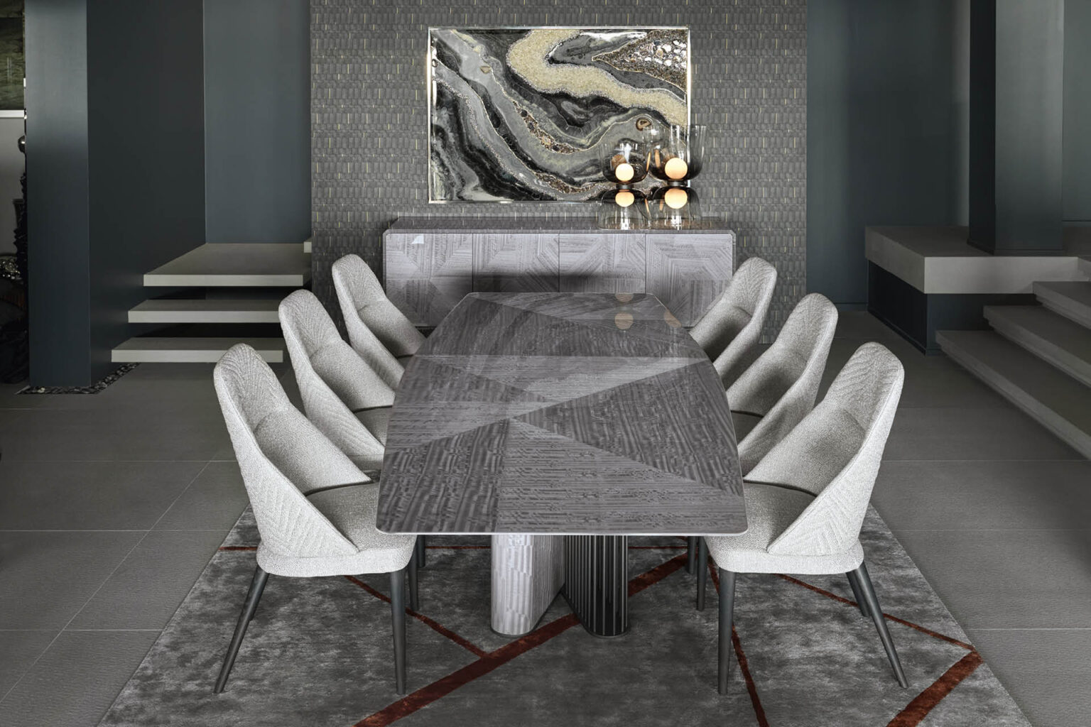 Moonlight rectangular table - giorgio collection