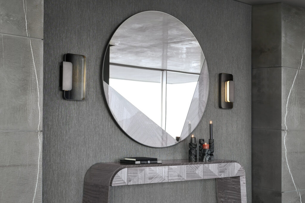 Moonlight round mirror - giorgio collection