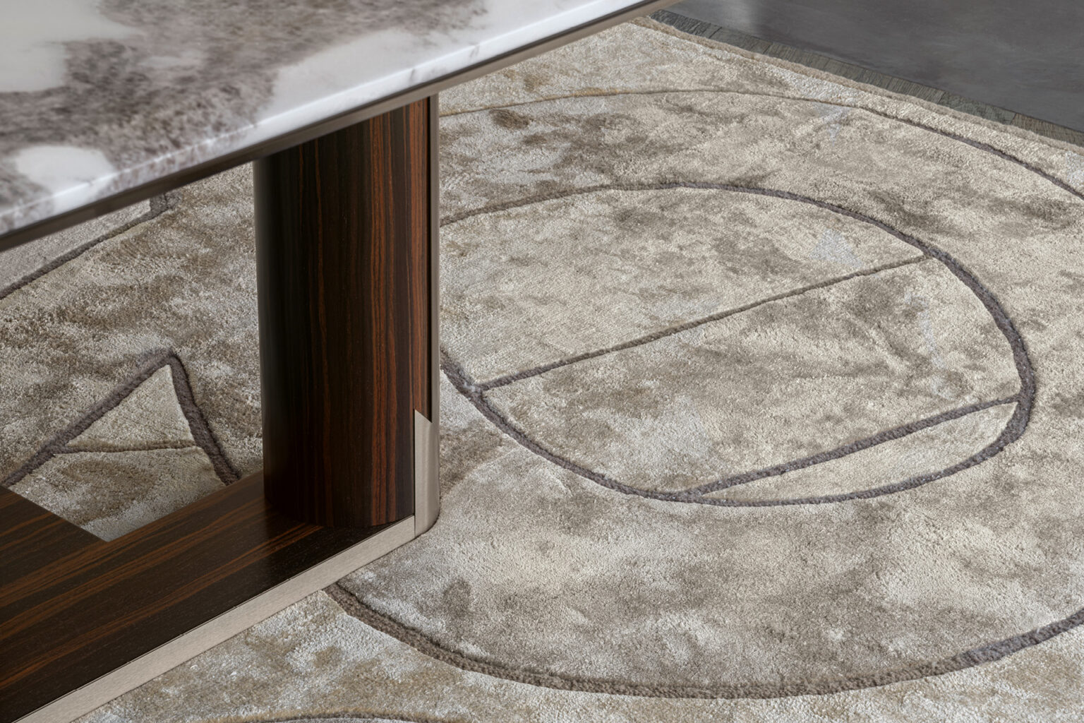 Horus rectangular beige carpet - giorgio collection