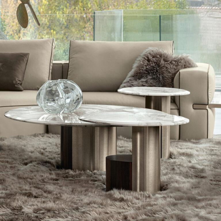 Luxor small round cocktail table - giorgio collection