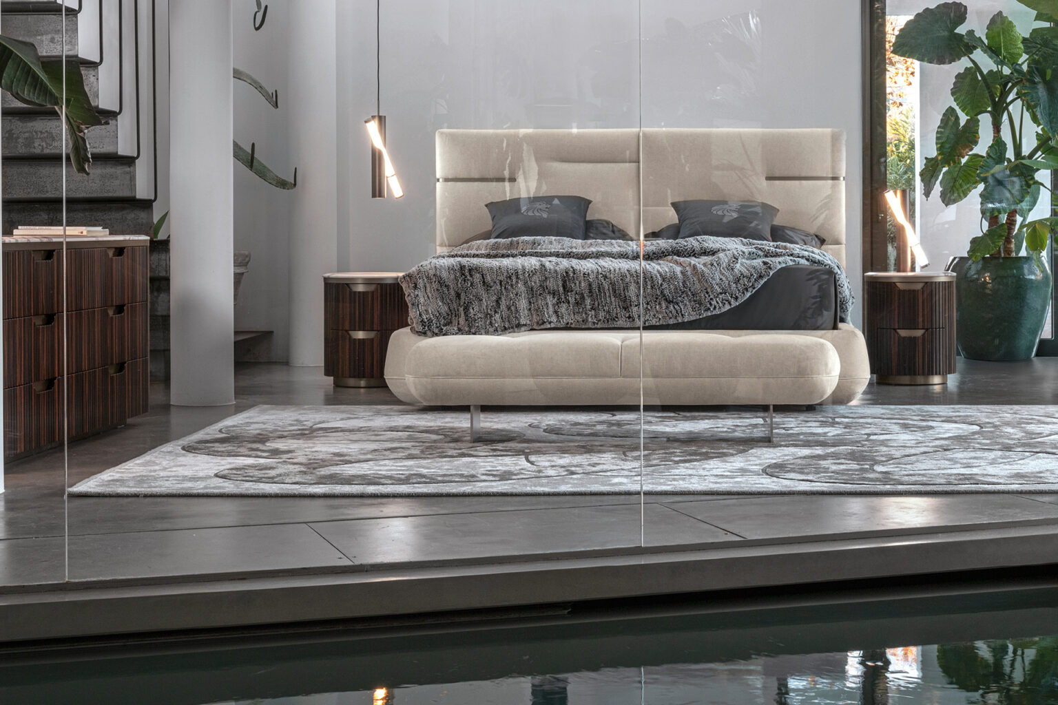Luxor round night table - giorgio collection